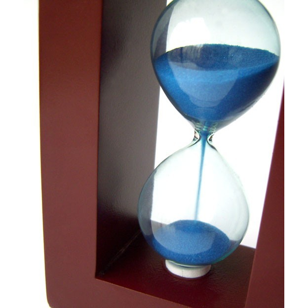 Clepsidra din sticla cu rama din lemn Preturi Ieftine