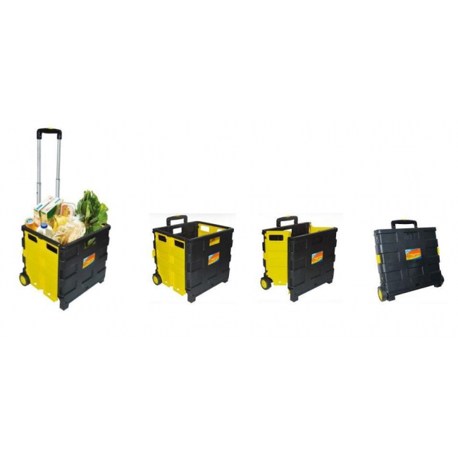 Cos de cumparaturi pliabil cu roti pentru auto Preturi Ieftine