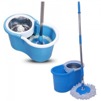 Mop Rotativ cu Galeata si Centrifuga Metalica Fara Pedala Easy Mop ...