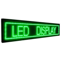 Panou Afisaj Firma Luminoasa Exterior cu LEDuri Verzi 100x20cm Preturi ...